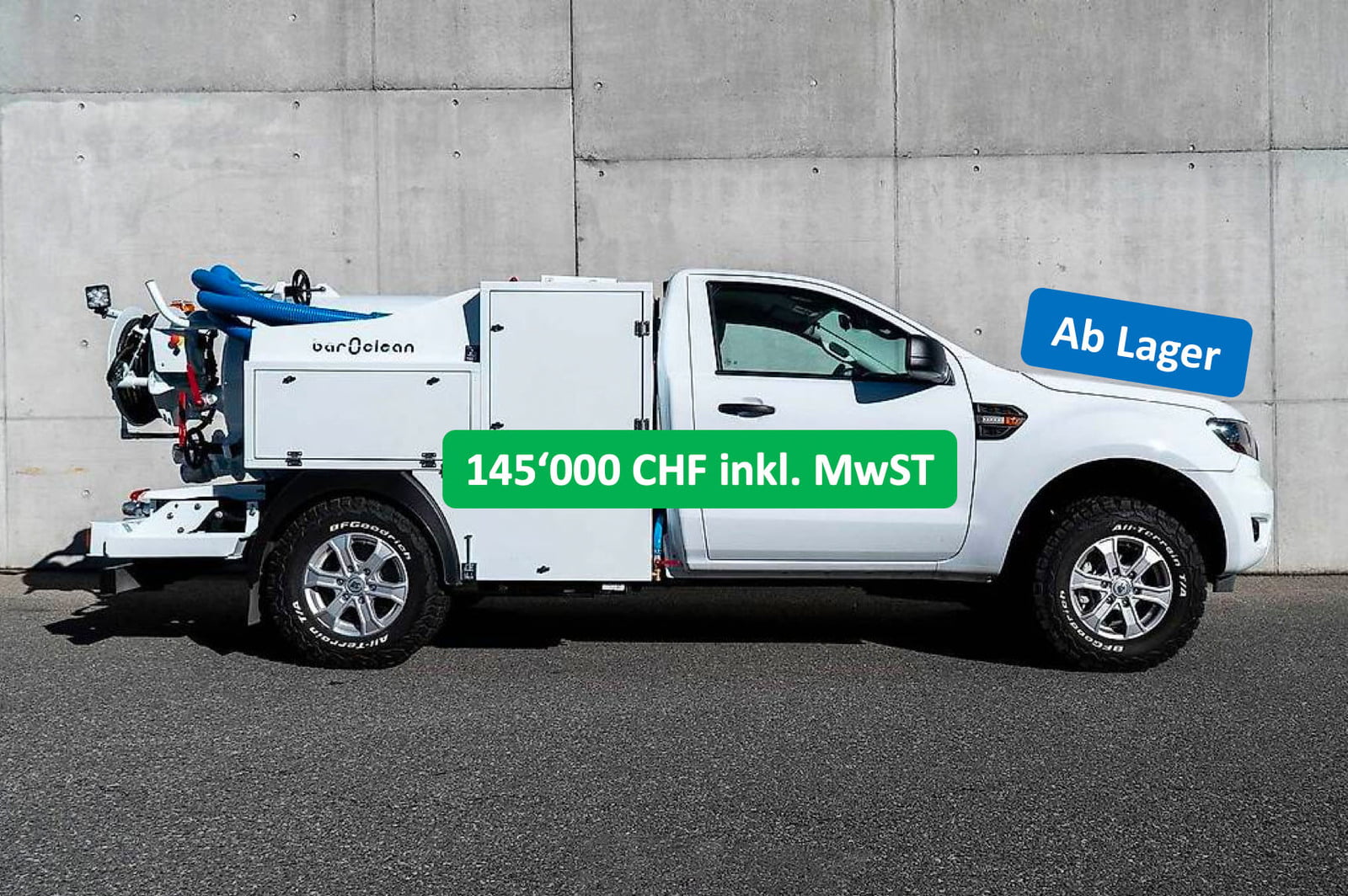 Baroclean Kanalreinigung und Spülfahrzeuge Schweiz